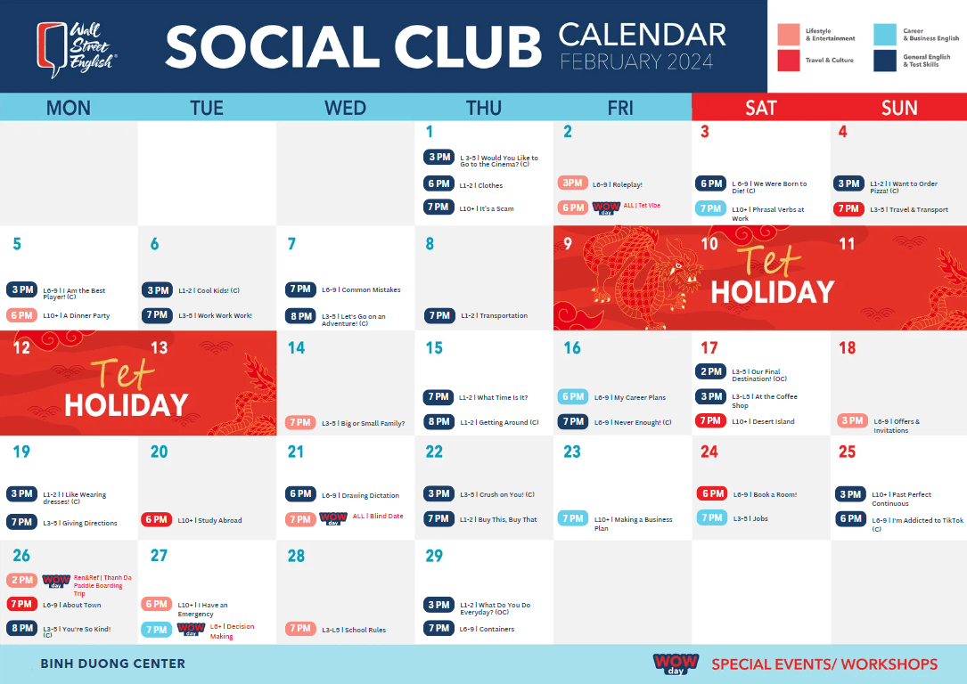 Social Club - Trung tâm anh ngữ Wall Street English Vietnam